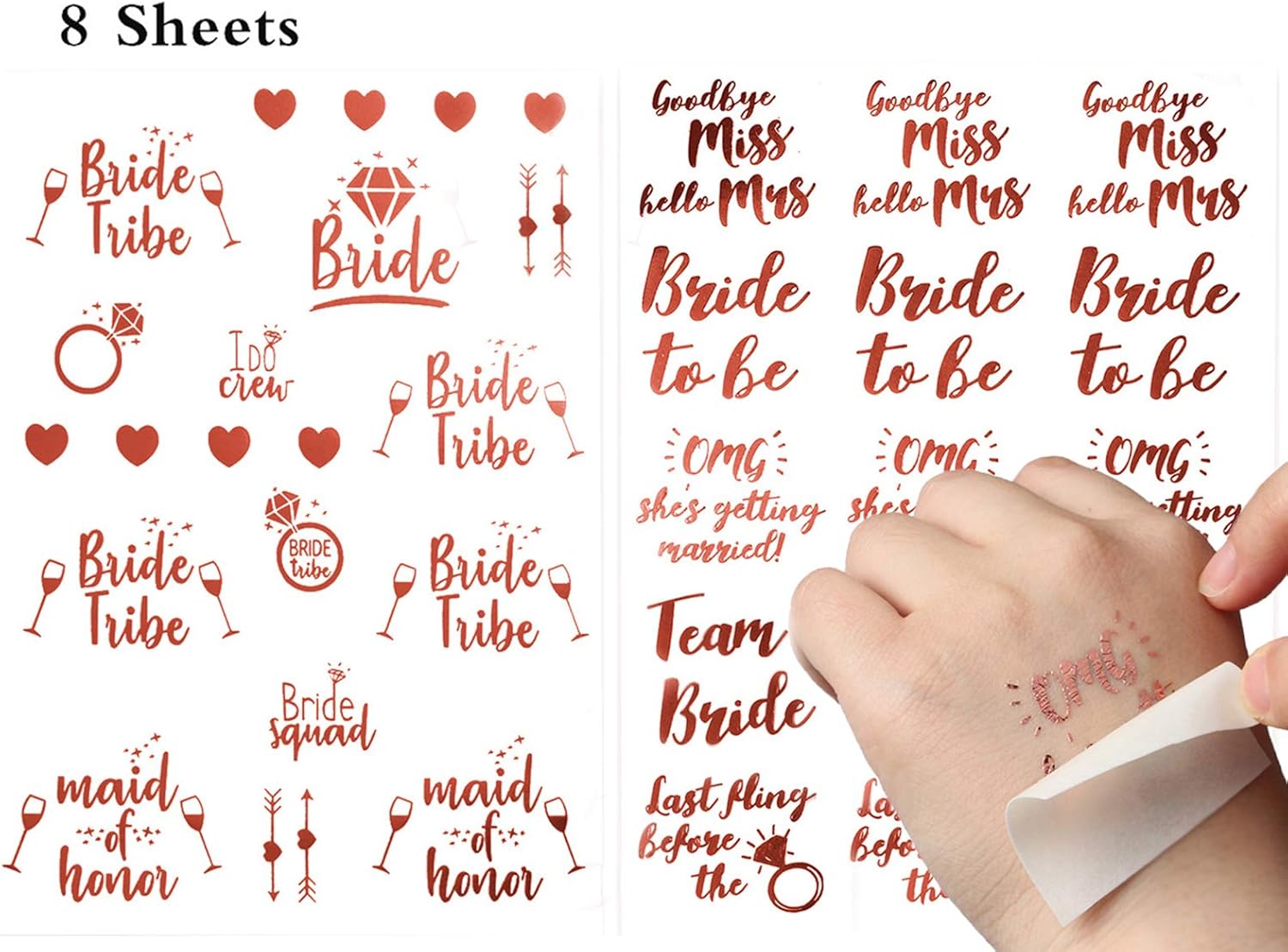 Team Bride Tattoos- Hen Party Tattoos Bride To Be Team Bride Tribe ...