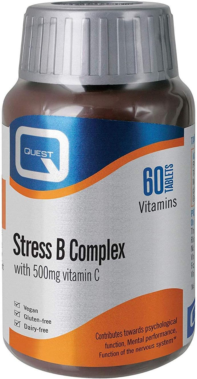 Quest Stress B Complex with 500mg Vitamin C 60 Tablets – BigaMart