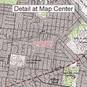 Amazon.com : USGS Topographic Quadrangle Map - Webster Groves, Missouri ...