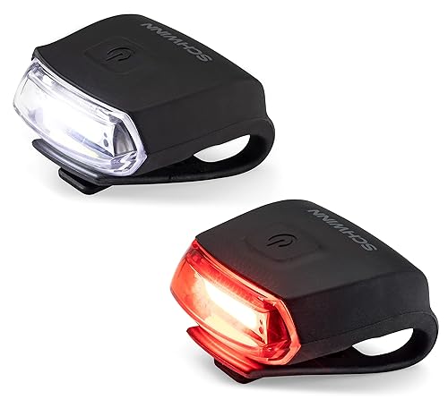 Schwinn LED Bike Light Headlight and Tail Light Set, Battery Powered ...