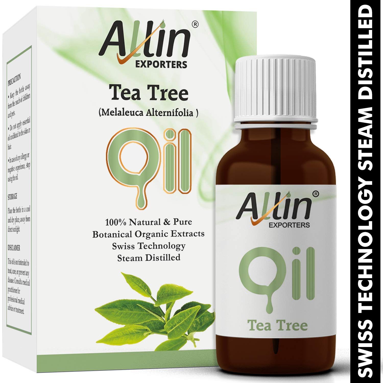 Buy Allin Exporters Tea Tree Essential Oil for Face, Skin, Hair, Acne ...