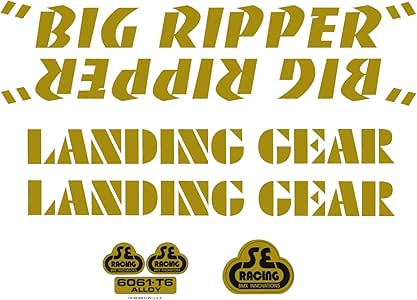 Amazon.com: SE Bikes Big Ripper Decal Set null GOLD: Automotive