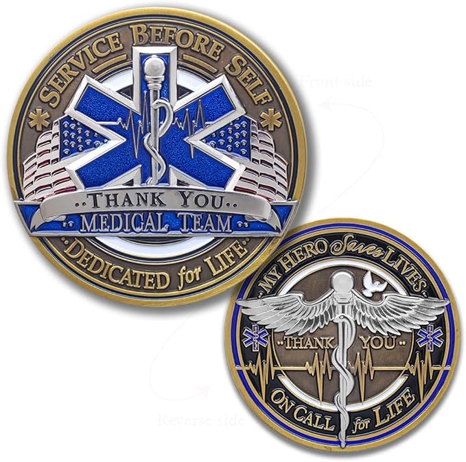 Amazon.com: EMT Emergency Medical Services EMS Challenge Coin: Toys & Games