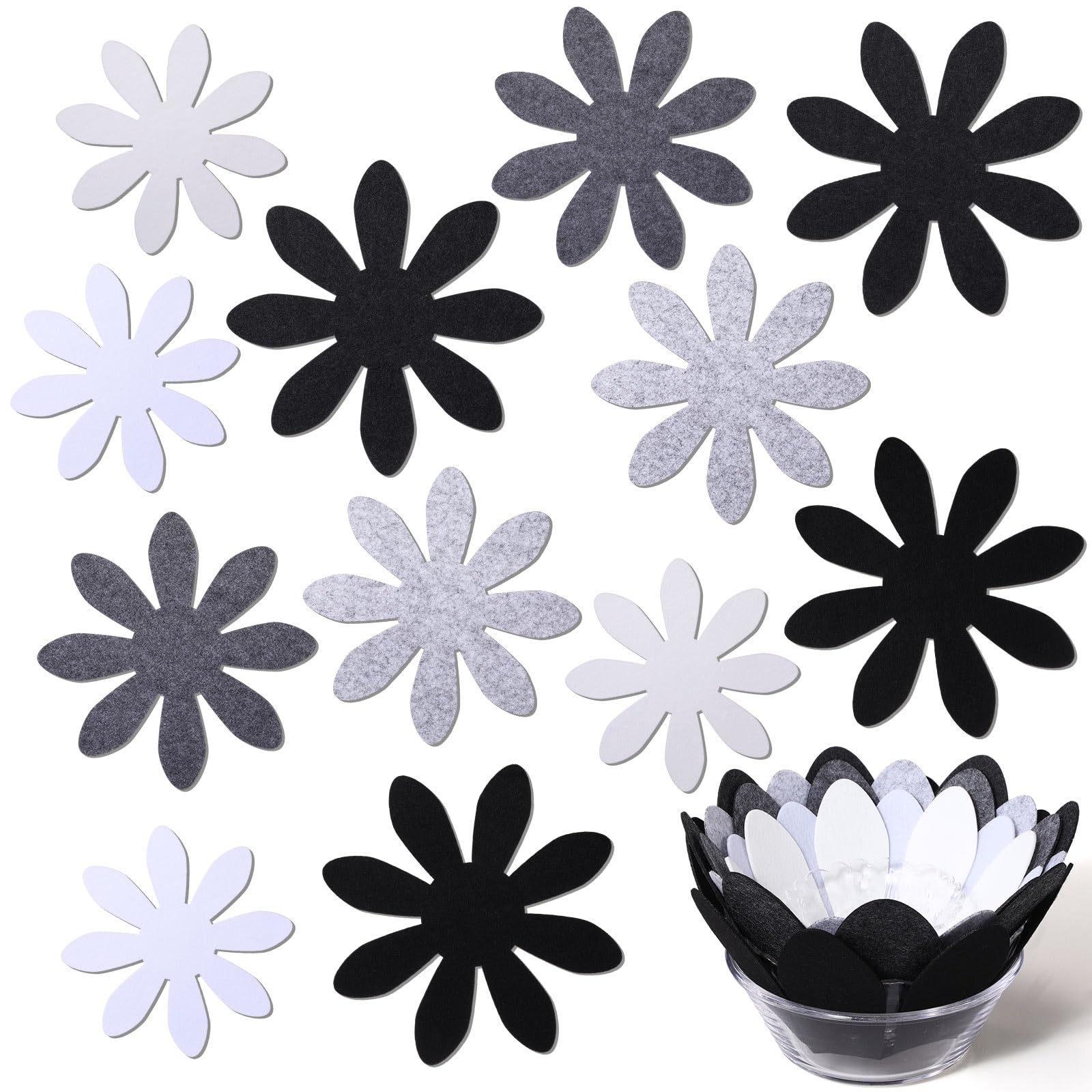 Queekay 12 Pcs Felt Pot and Pan Protectors 12/14/16 Inch Larger Thicker ...