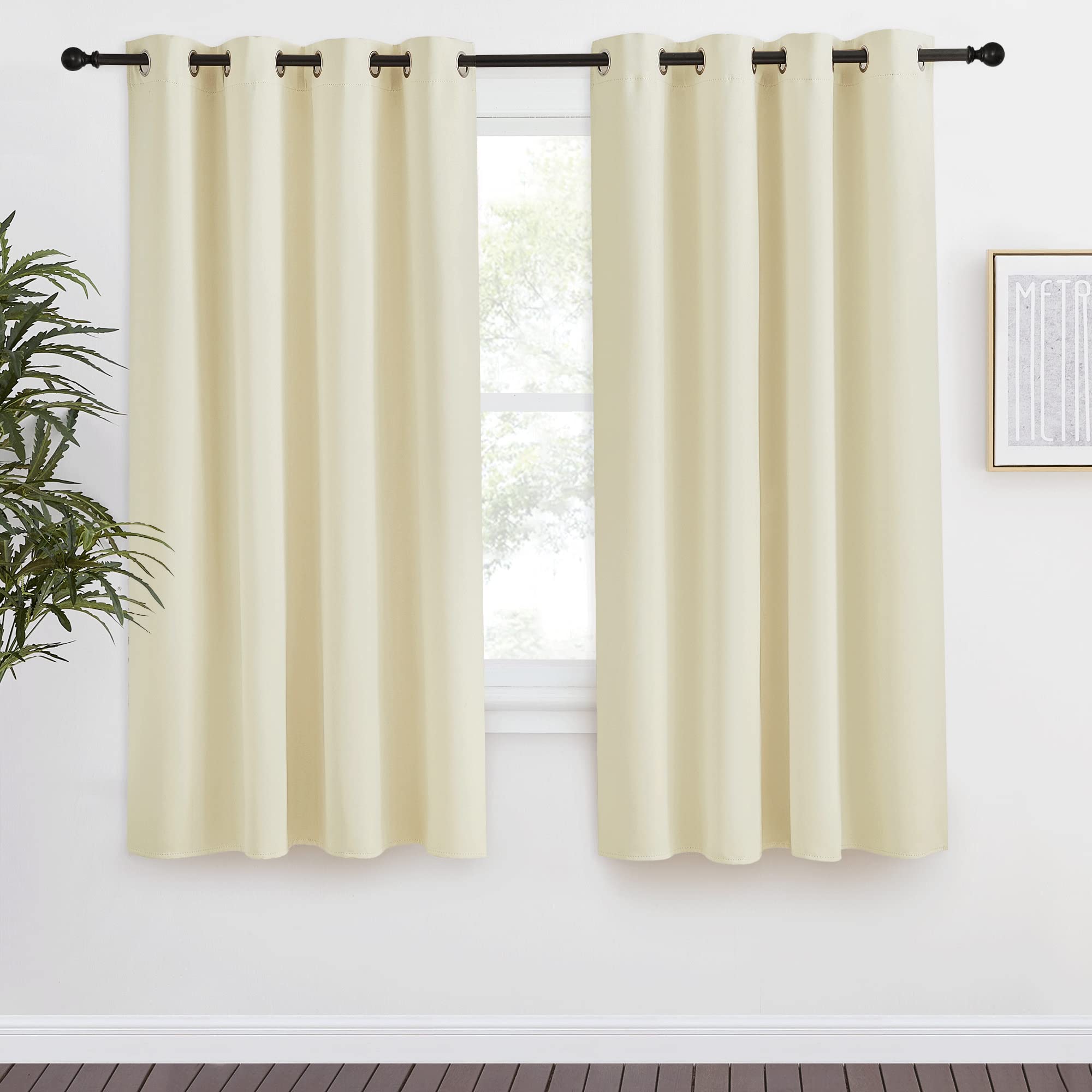 NICETOWN Room Darkening Blind Shade for Kids Bedroom, Beige, Single ...