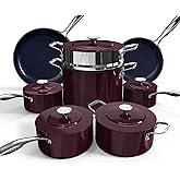 Amazon.com: Nuwave Lux 13pc Forged Lightweight Cookware Set PFAS Free ...