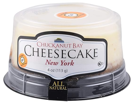 Chuckanut Bay 3" Cheesecake, New York Style, 4 oz (Frozen): Amazon.com ...