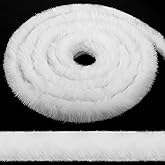 Amazon.com: Beavorty White Faux Fur Trim Ribbon Christmas Decorative ...