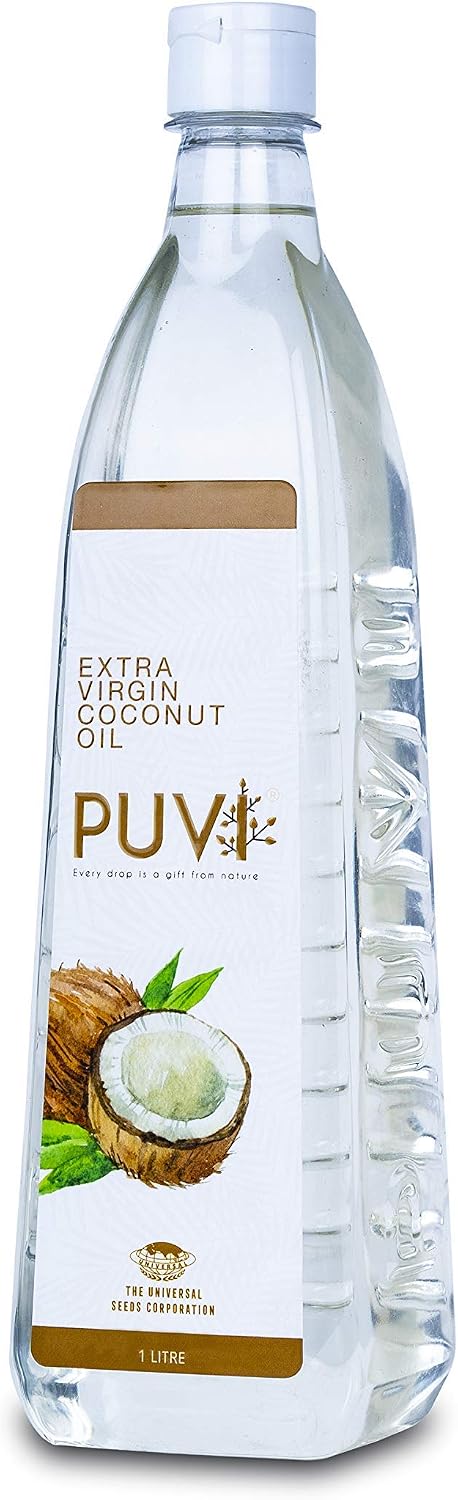 Puvi 1L Cold Pressed Extra Virgin Coconut Oil (Centrifuge wet process ...