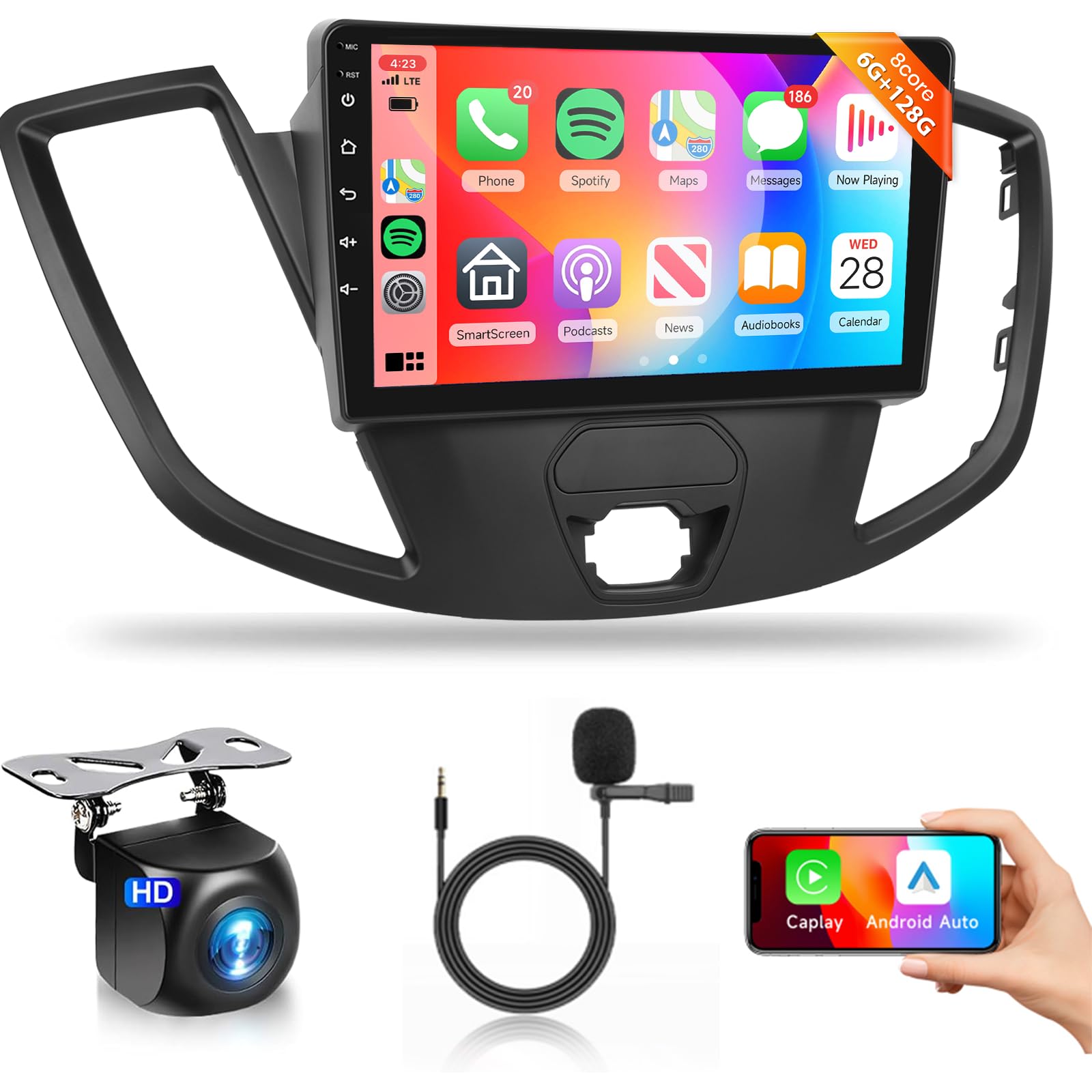 Octa Core 6G+128G for Ford Transit 2013-2019 Android Car Stereo with ...