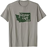 Amazon.com: Upper Left USA T Shirt PNW Pacific Northwest tee : Clothing ...