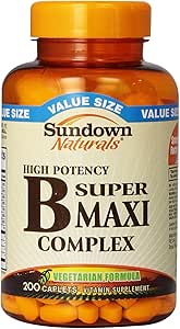 Amazon.com: Sundown B Complex, Super Maxi, 200 Caplets : Health & Household