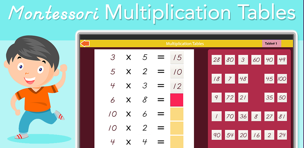 Multiplication Tables - Montessori Math for Kids Ages 6 & Up: Amazon ...