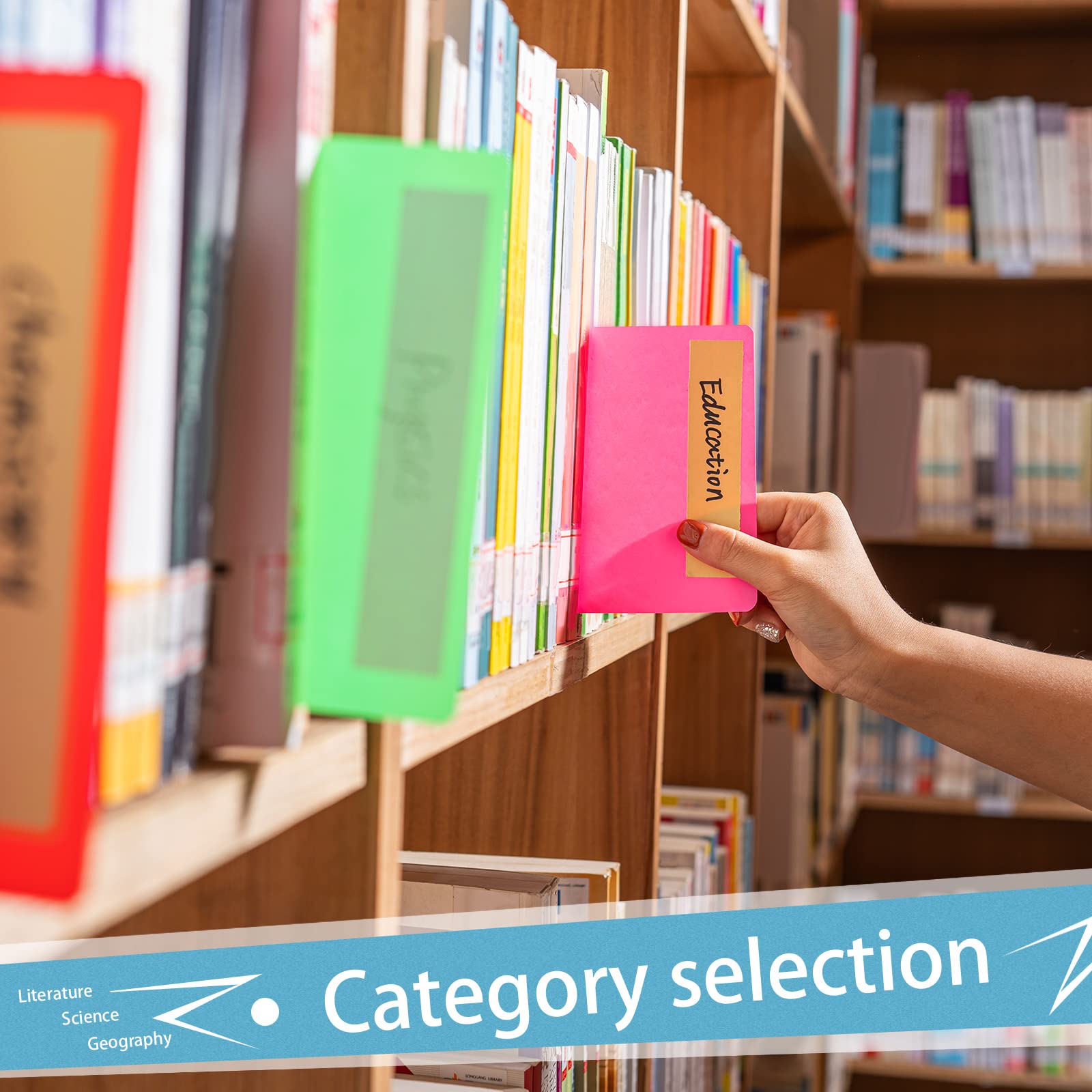 Mua Library Book Dividers with Repositionable Stickers 4 x 12 Inch ...