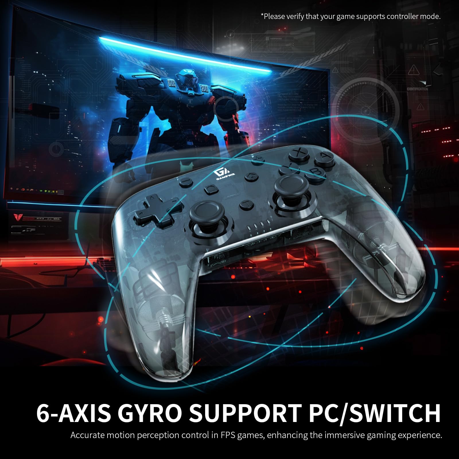 Mua GAME'NIR BLACK SYMMETRY Wireless Switch Controller, Ergonomic ...