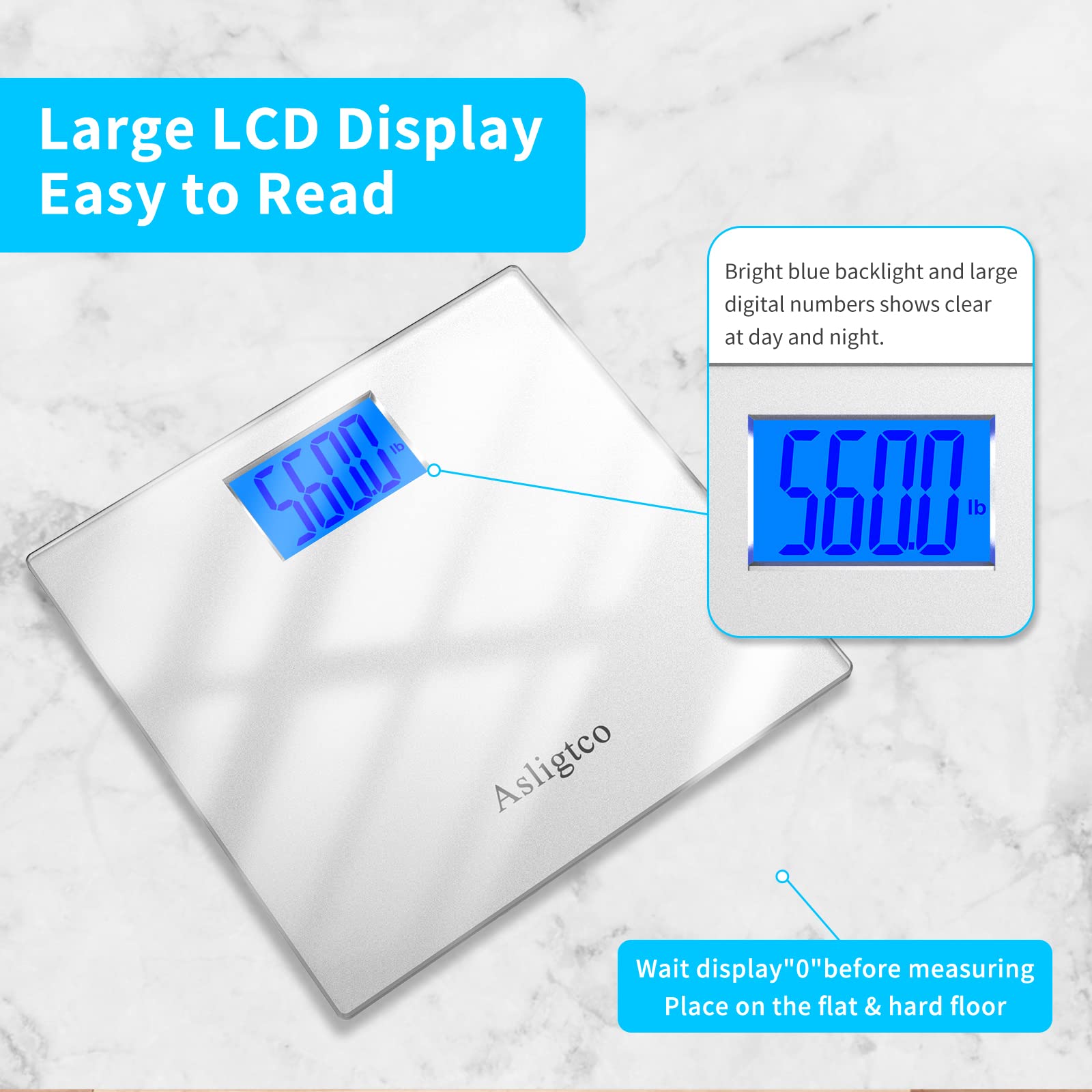 Mua Bathroom Scale 560lbs High Capacity Scale for Body Weight Extra ...