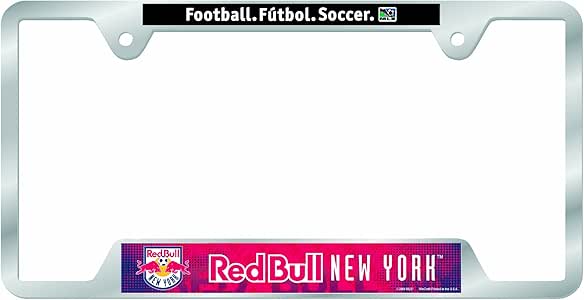 Amazon.com : MLS New York Red Bulls Metal License Plate Frame : Sports ...
