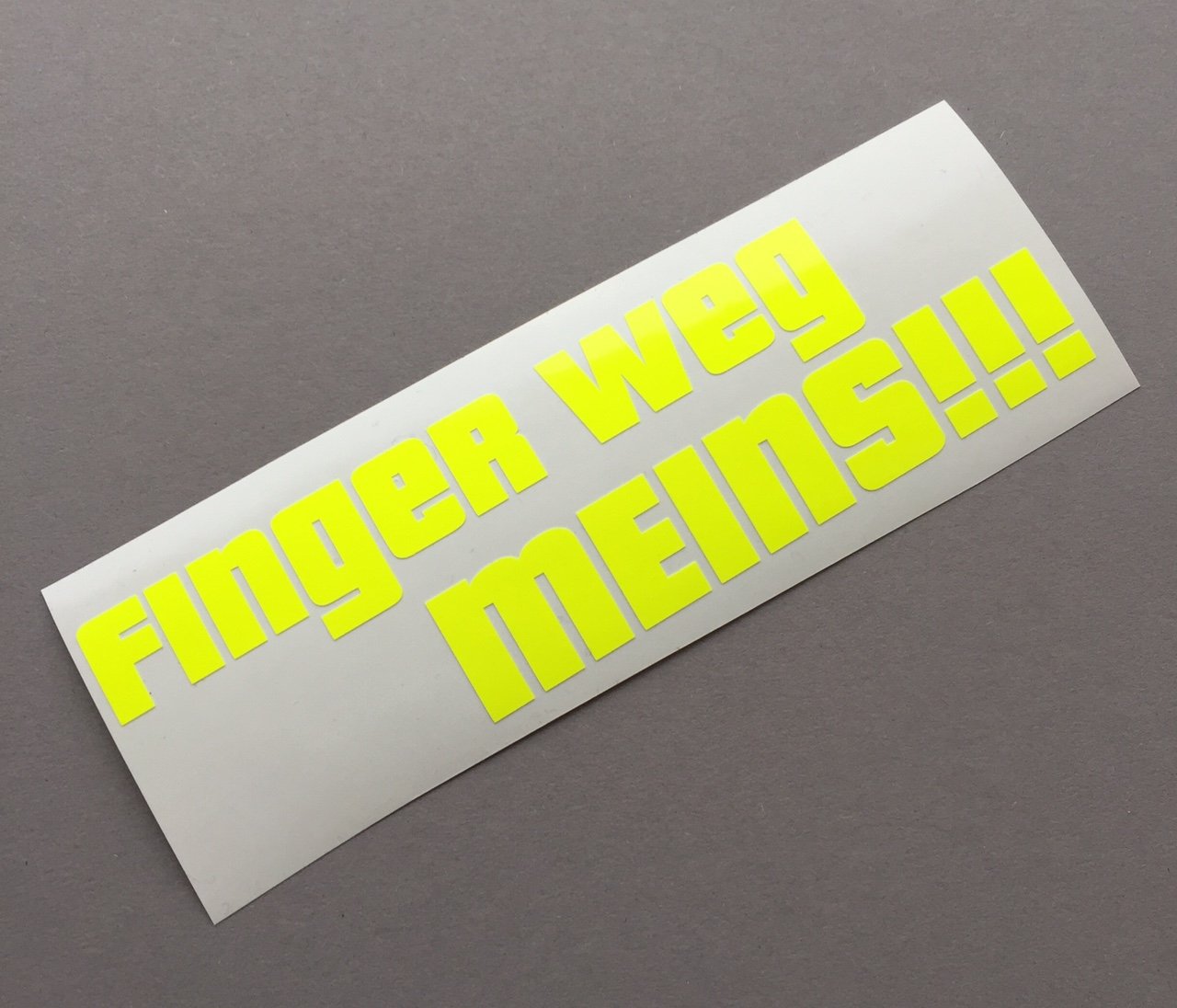 Finger Weg NEON GELB Shocker Autoaufkleber Tuning Sticker Decal Turbo ...
