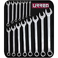 Urrea 1200F Juego de 15 Llaves Combinadas Pulido Espejo 12 Puntas en Pulgadas : Amazon.com.mx ...