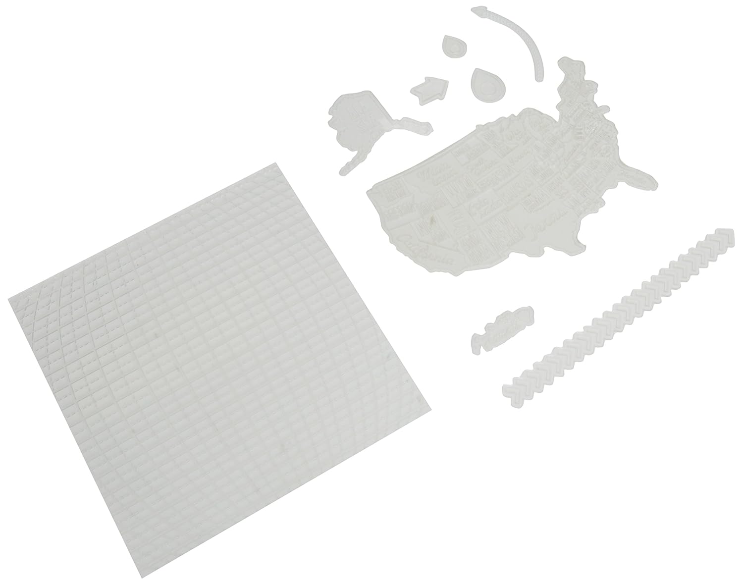 Amazon.com: We R Memory Keepers Map Lifestyle Letterpress Plates