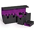Amazon.com: UAONO Modern Black&Purple Card Storage Box for MTG, Yugioh ...