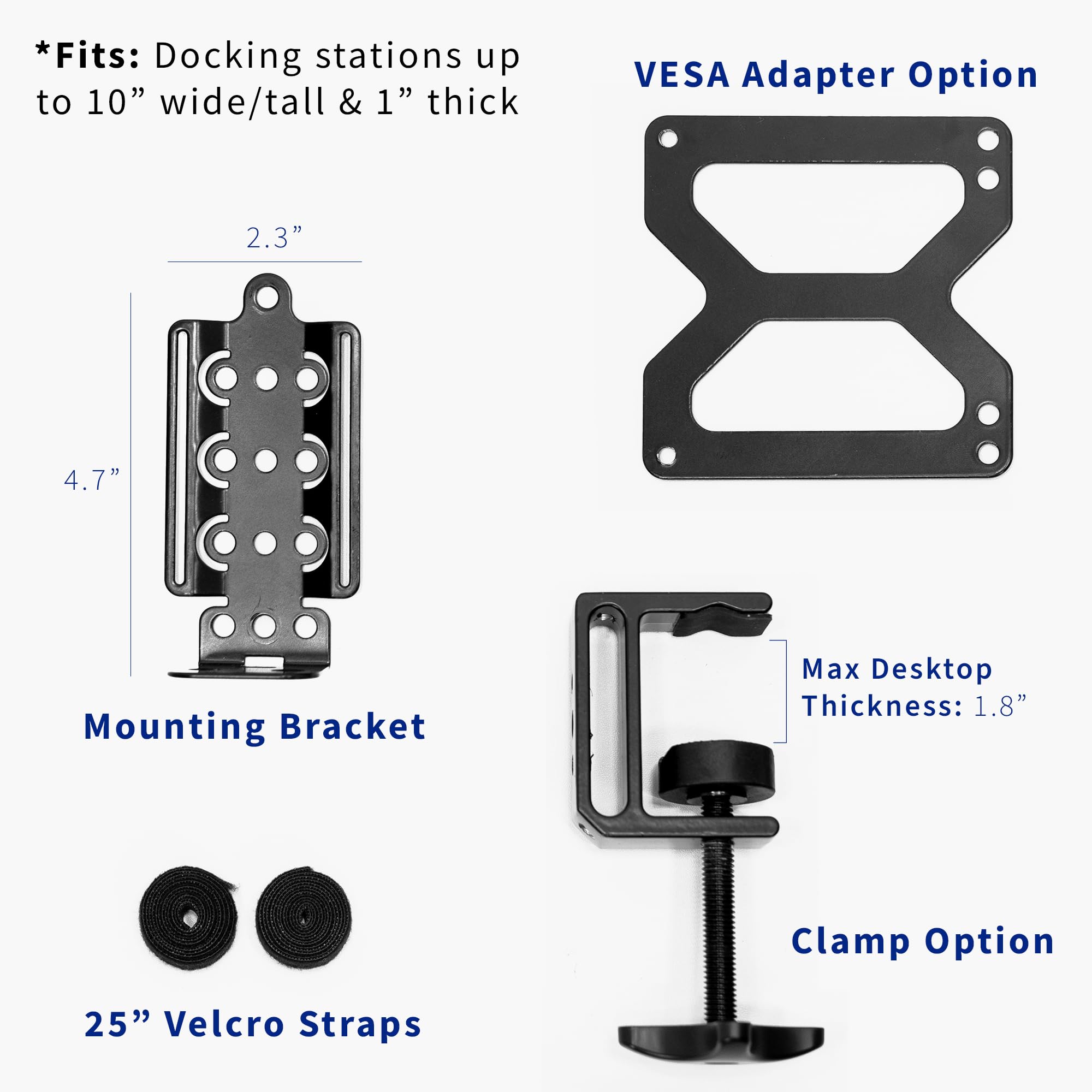 Mua VIVO Universal Docking Station Mount for Workstation, Behind ...