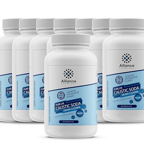 Sodium Hydroxide Flakes - Water Treatment Grade - 8 Pack (16LB Total ...