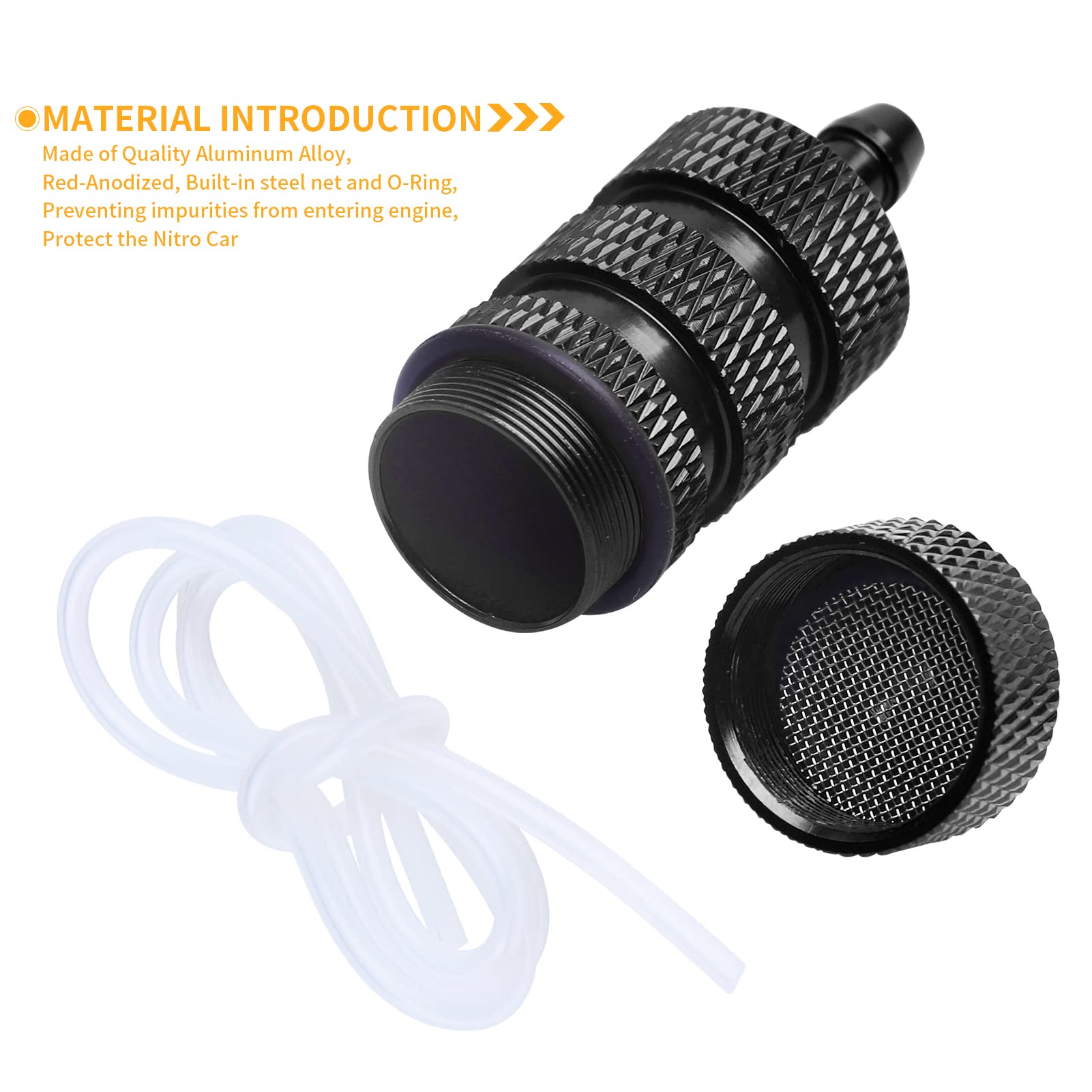 Mua GoHobby Aluminum RC Oil Filter Fuel Filter and Silicone Tubing for ...