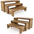 Amazon.com: Yikaroeli Display Risers-3 Tier Wood Risers Decorative ...