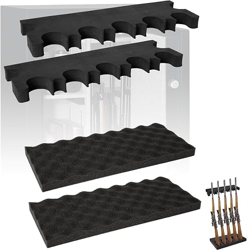 OCQOTAT Widen Foam Gun Rack with Sponge Buttstock Base Padding 2 Set ...