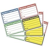 Amazon.com : 2x3 inch 200 PCS Black Preventive Maintenance Stickers for ...