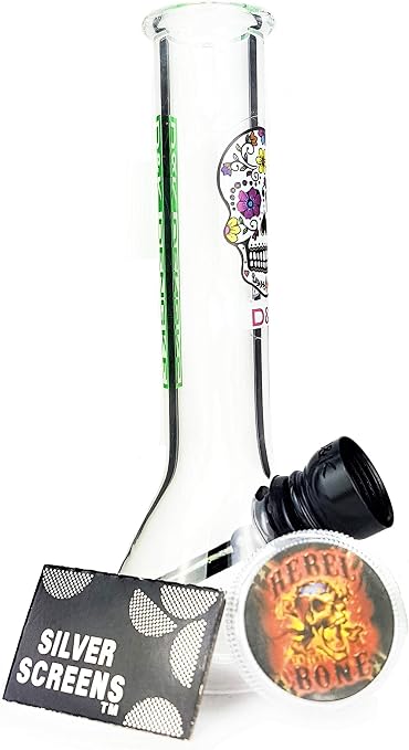 D&K Mini Bong Travel Set - Comes in a Box with Grinder and 5 Pack of ...