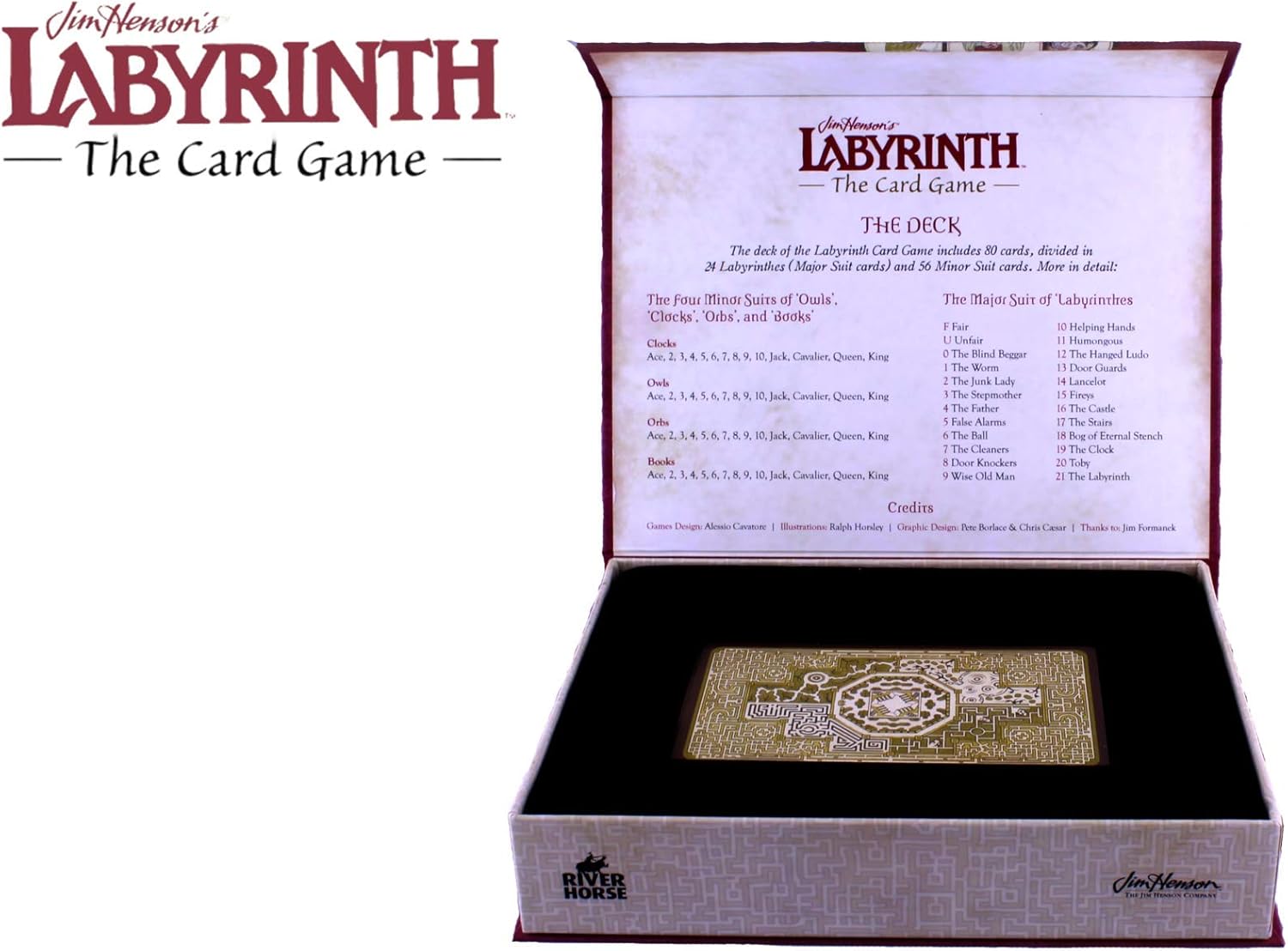 River Horse Games RHLAB006 Labyrinth: The Card Game, Mixed Colours ...