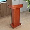 FixtureDisplays® 22 X 15 X 43" Podium Wood Deluxe Reception Lectern ...
