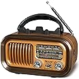 Amazon.com: Small Retro Vintage Radio with Bluetooth,Portable ...