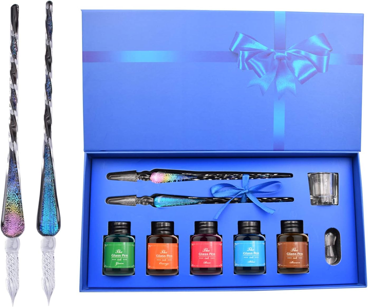 Amazon.com : AIVN Glass Dip Pen Set - Calligraphy Pens Set for Drawing ...