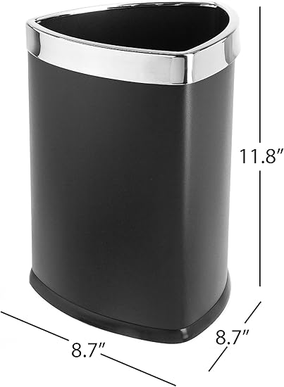 Amazon.com: Bennett Magnificent Designed Triangle Shape Wastebasket ...