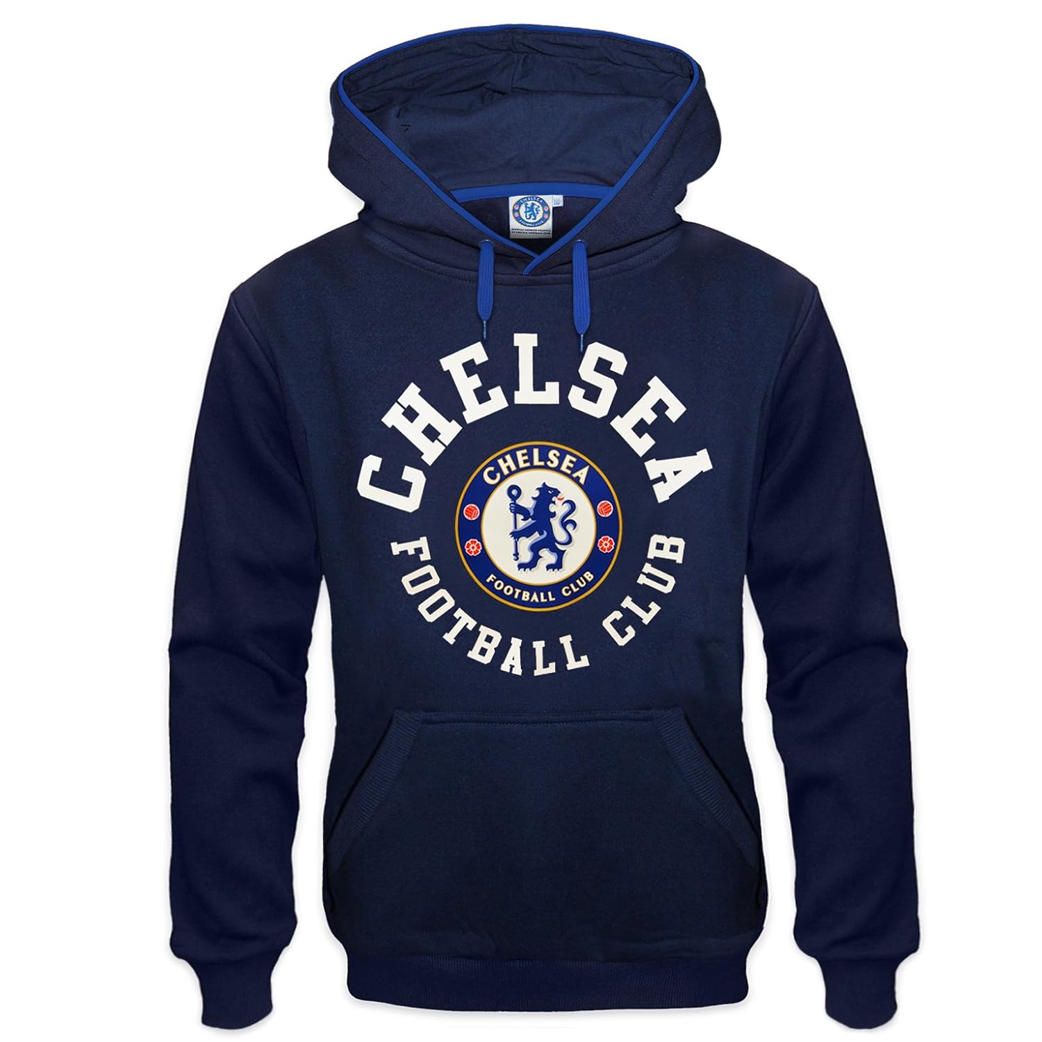 Chelsea FC Official Football Gift Mens Fleece Graphic Hoody Blue ...