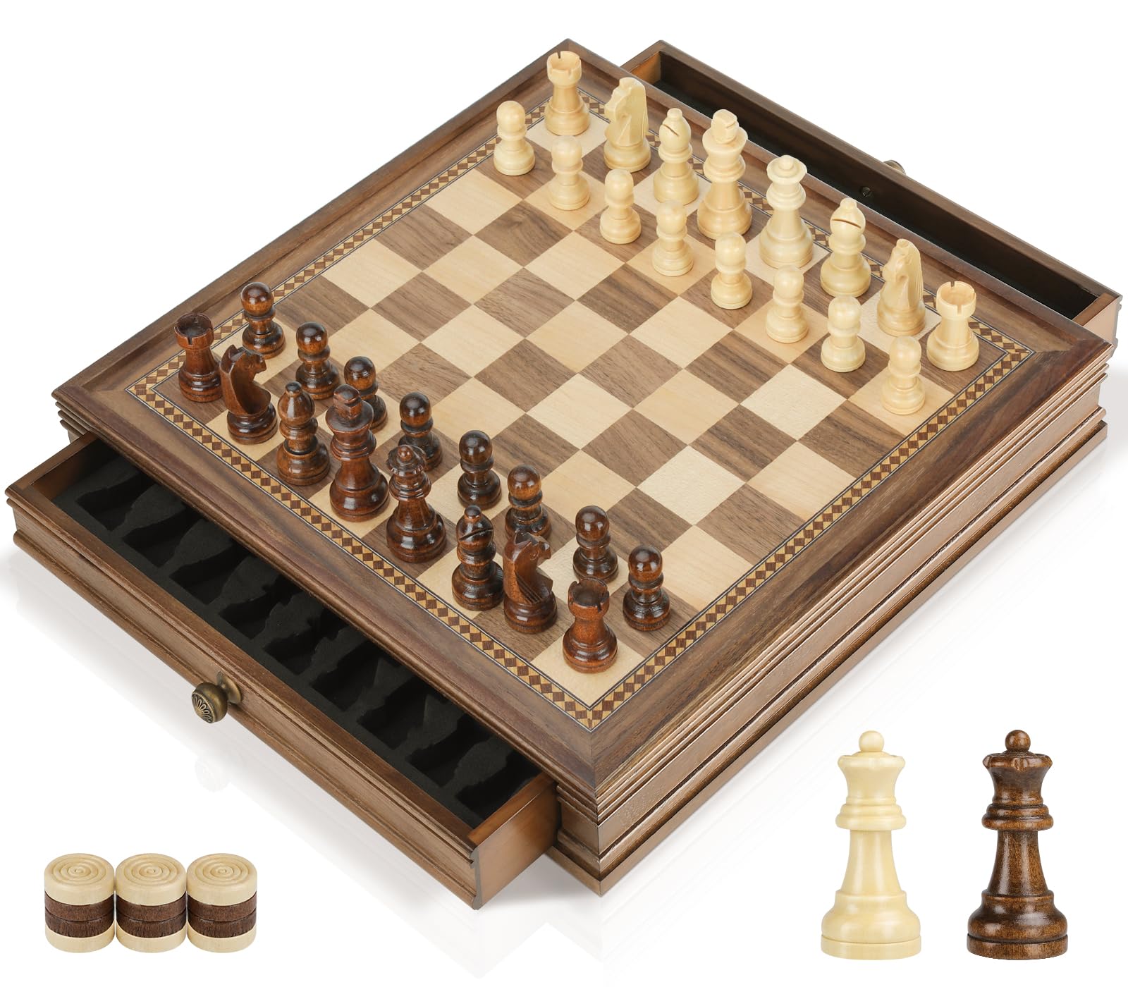 Mua Peradix Magnetic Wooden Chess Set - 32.5 x 32.5 cm Chess Board Game ...