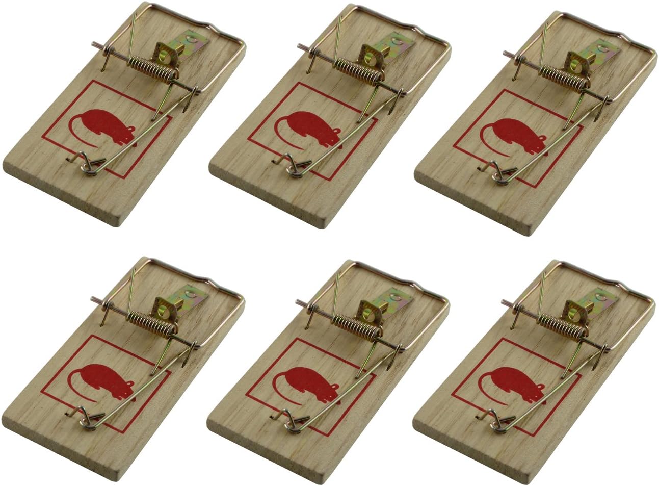 BRAND NEW WOODEN TRADITIONAL 6 PC OF REUSABLE MOUSE TRAP/MICE KILLER ...