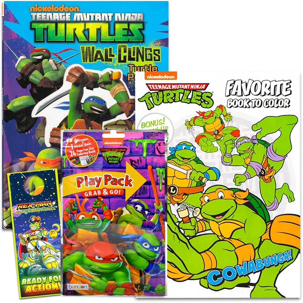Teenage Mutant Ninja Turtles Coloring and Activity Book Set with ...