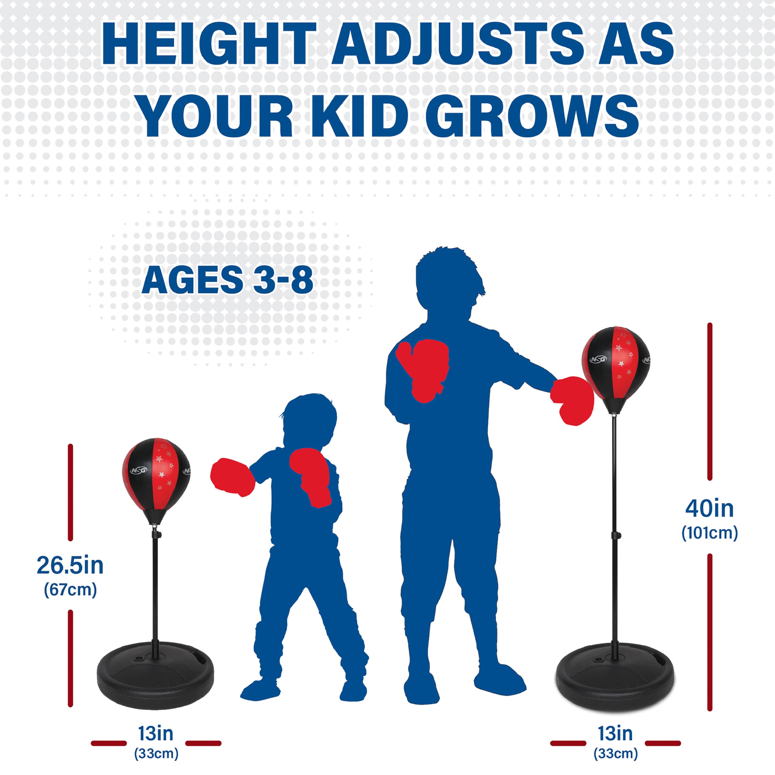Mua NSG Punching Bag and Boxing Gloves Set for Kids Freestanding Base ...
