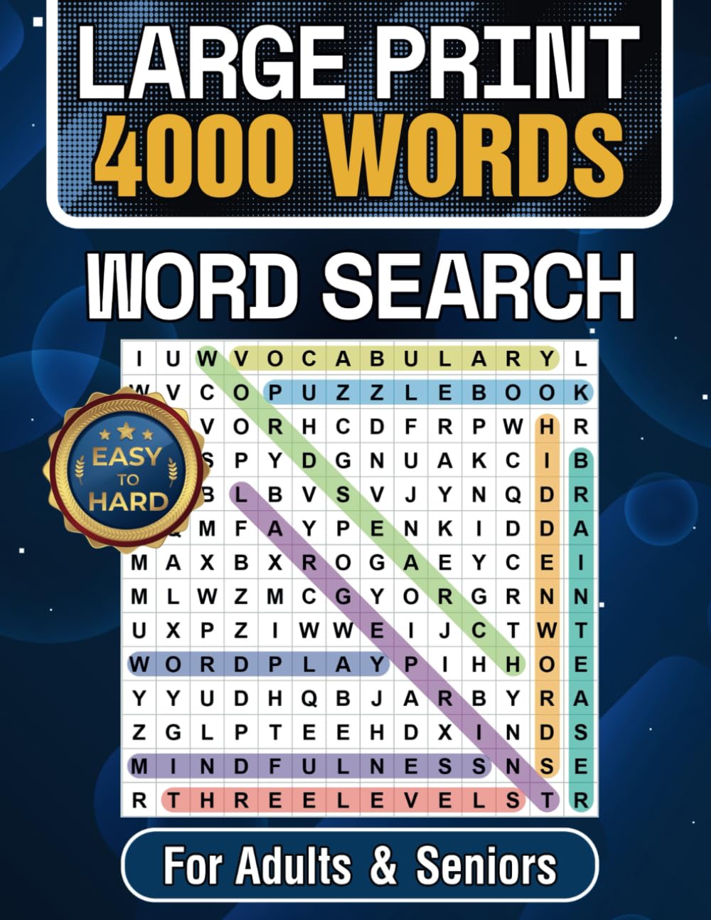 Mua Large Print Word Search Puzzle Book For Adults and Seniors - 4000 ...