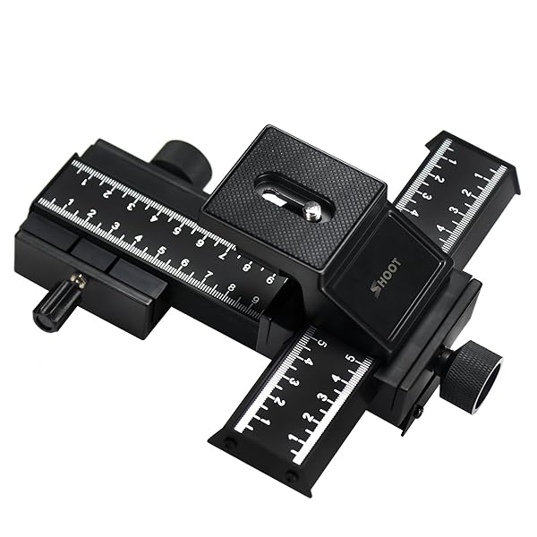 D&F 4 Way Fousing Rail Slider Aluminum Macro Close-Up Stand for Canon ...