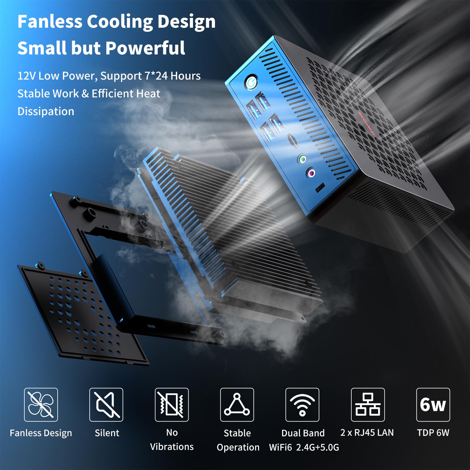 Fanless N100 Mini PC Firewall Micro Appliance,Intel 12th Alder Lake ...