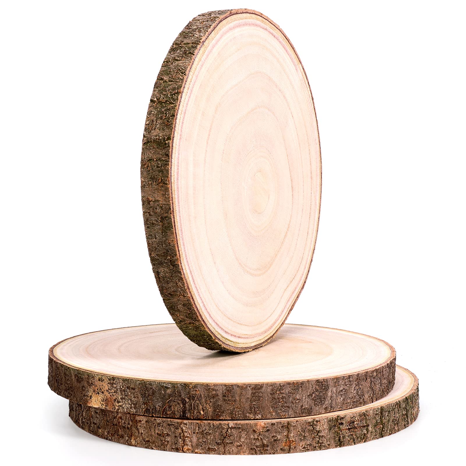 Mua Caydo 3 Pieces 9-11 Inch Wood Slices for Wedding Centerpieces ...