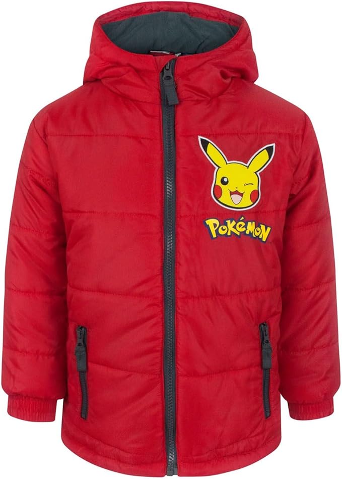 Amazon.com: Pikachu Pokemon Boy's Coat (4 Years) Red: Clothing