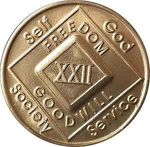 22 Year NA Medallion Official Narcotics Anonymous Chip XXII : Amazon.ca ...