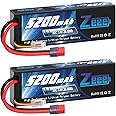 Amazon.com: Zeee 2S Lipo Battery 5200mAh 7.4V 50C Deans T Plug with Housing Hard Case Battery ...