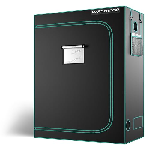 MARS HYDRO 4x2x6 Advanced Grow Tent, 48"x24"x71" High Reflective Mylar ...